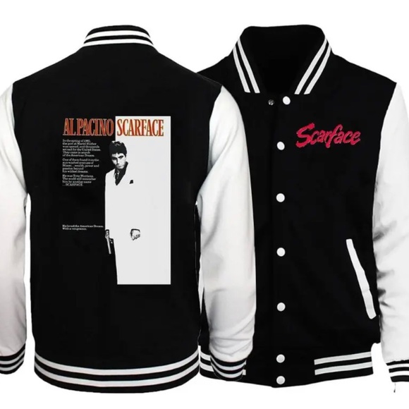 Jackets & Coats | Scarface Coat Size Large Mens New Bomber Jacket ...